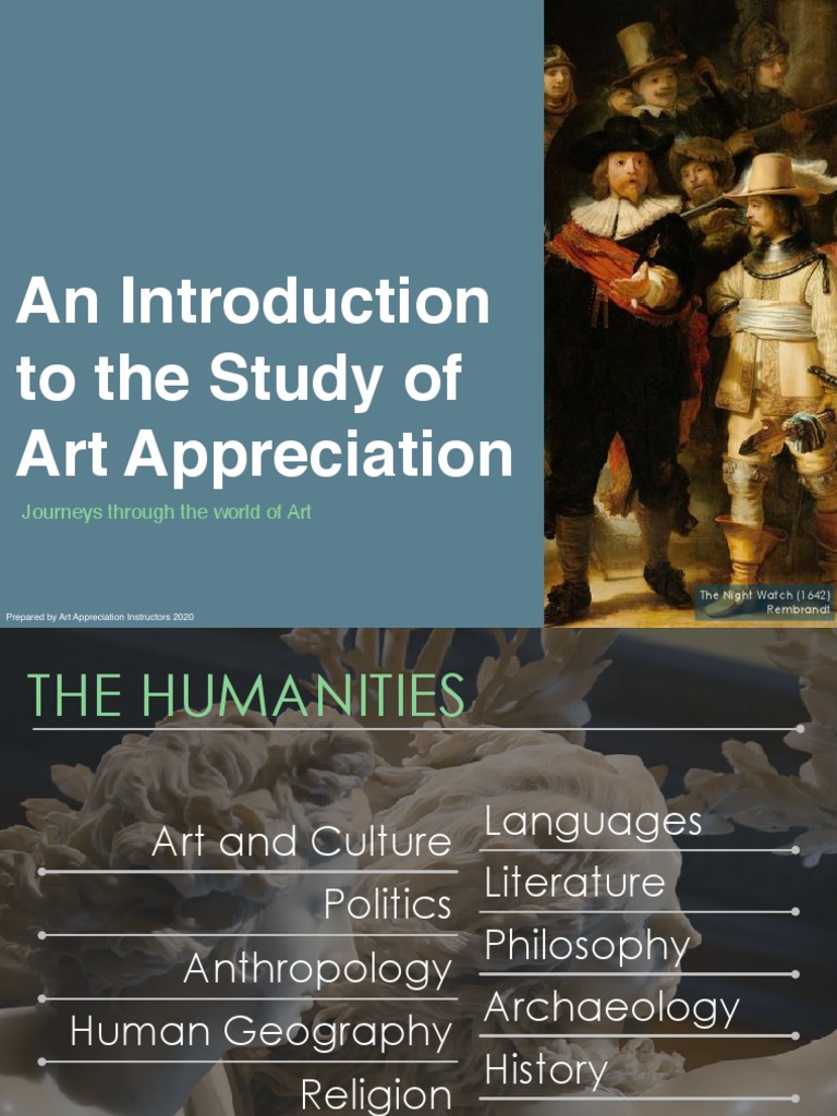 Lecture 1 - An Introduction To The Study of Art Appreciation | PDF