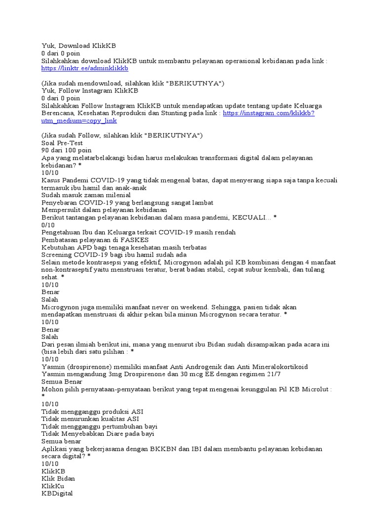 Jawaban Soal Daftar Seminar IBI | PDF | Ilmu Sosial | Pengembangan Diri