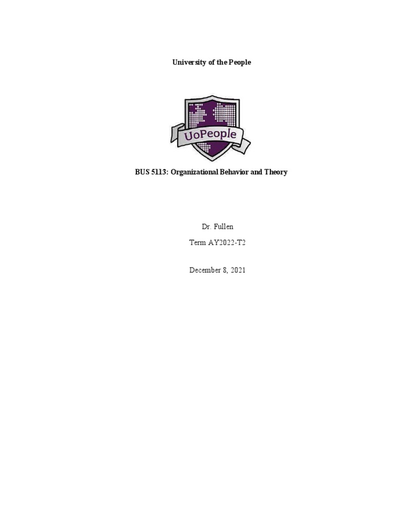 BUS5113 Written Assignment Unit 4 | PDF | Communication | Leadership