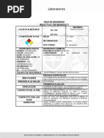 Ficha de Seguridad Reactivo de Biuret | PDF | Agua | Química