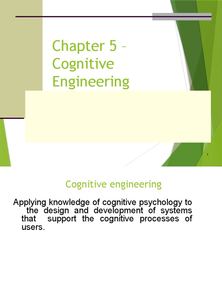 Chapter 5 - Cognitive Engineering | Download Free PDF | Perception ...