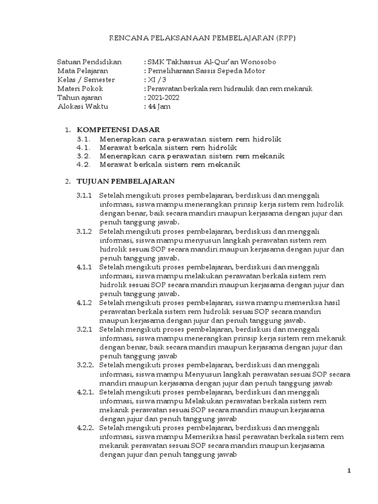 C3 - RPP - PSSM Xi - Mugiyono | PDF