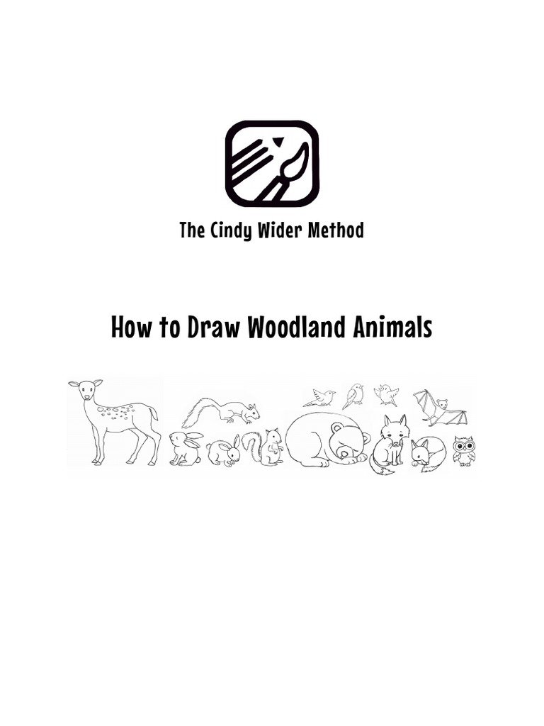 Drawing Woodland Animals Guide | PDF | Home & Garden | Wellness
