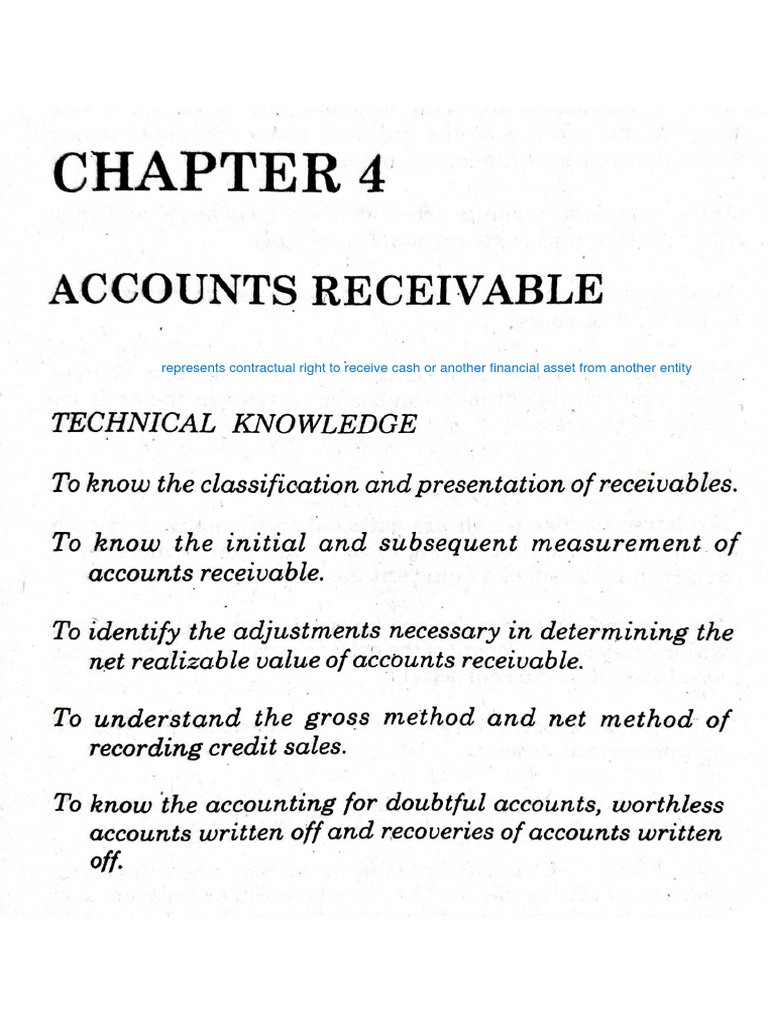 Chapter4 Acfar | PDF | Bad Debt | Debits And Credits
