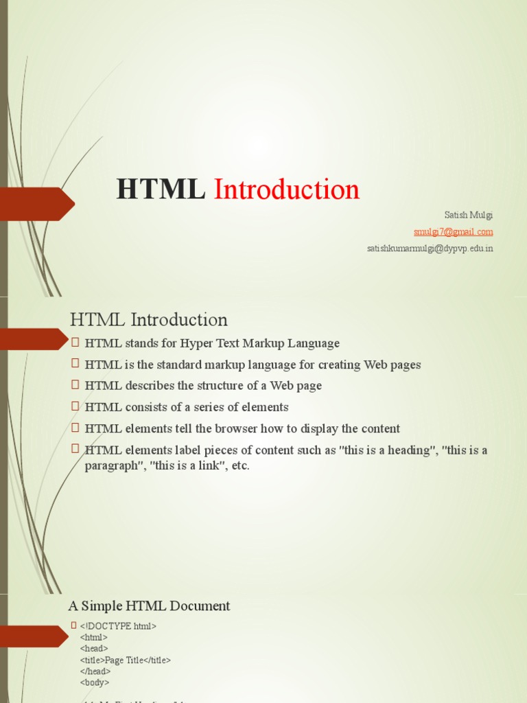 Ch2 HTML | PDF | Html Element | Hyperlink