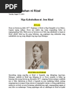 Mga Akda Ni Rizal | PDF