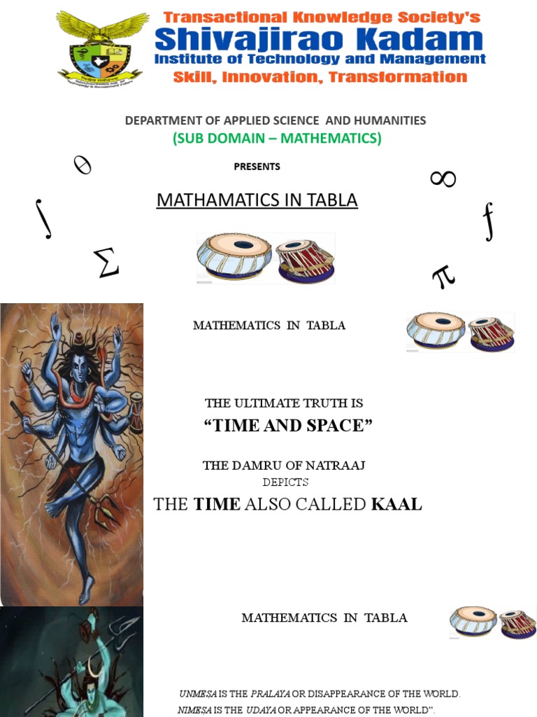 Mathamatics in Tabla: (Sub Domain - Mathematics) | PDF | Rhythm And Meter