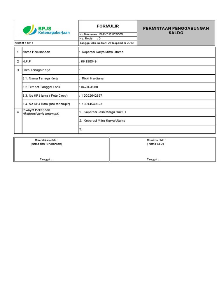 FORM ISO Amalgamasi & Koreksi | PDF