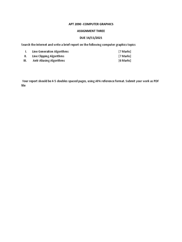 Apt 2090-Assignment 3 | PDF | Computers