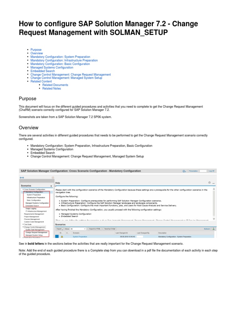 How To Configure SAP Solution | PDF | User Interface | System