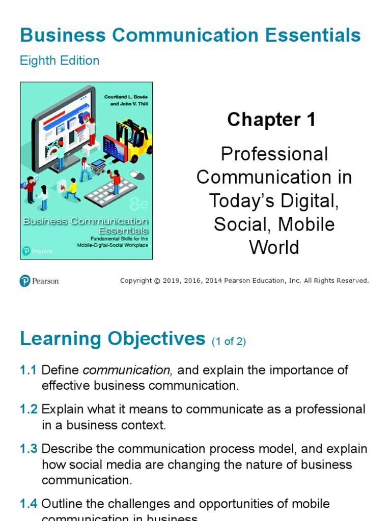 Chapter1 - Professional Communication in Today's Digital, Social ...