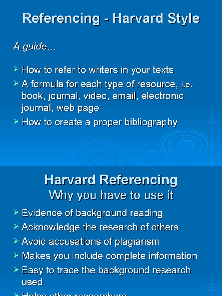 Harvard Referencing System | PDF | Citation