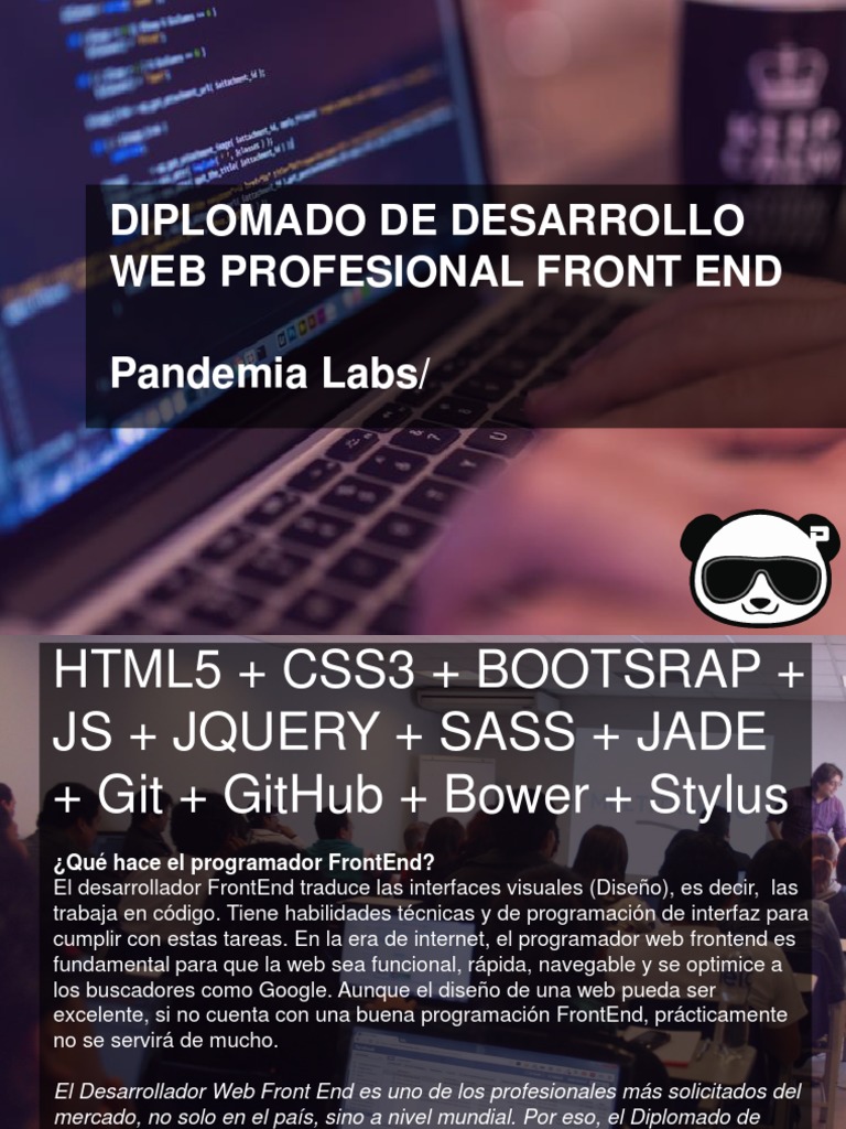 TEMARIO Programación Web Front End | PDF | Bootstrap (marco frontal ...