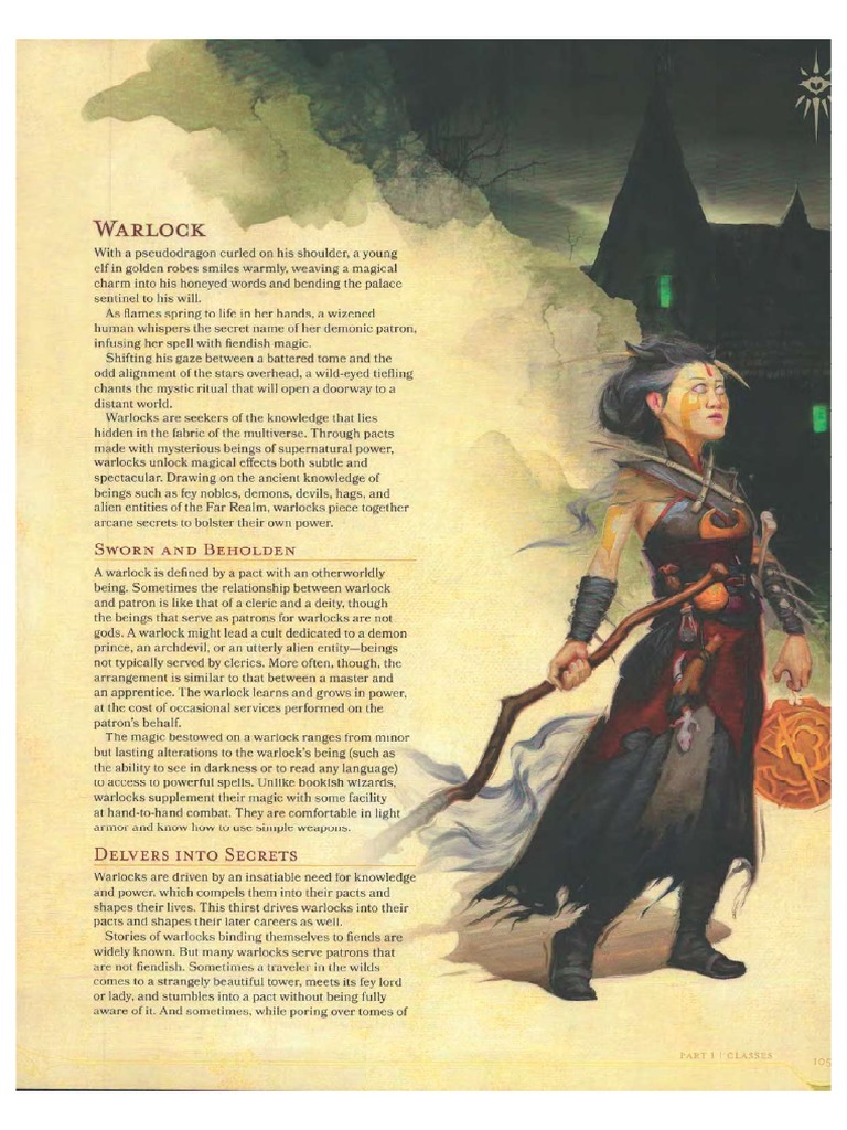 Warlock: Sworn and Beholden | PDF | Fantasy Role Playing Games | D20 System