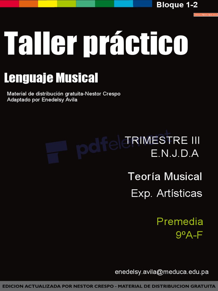 Tarea Musica | PDF | Clave | Pitch (Música)