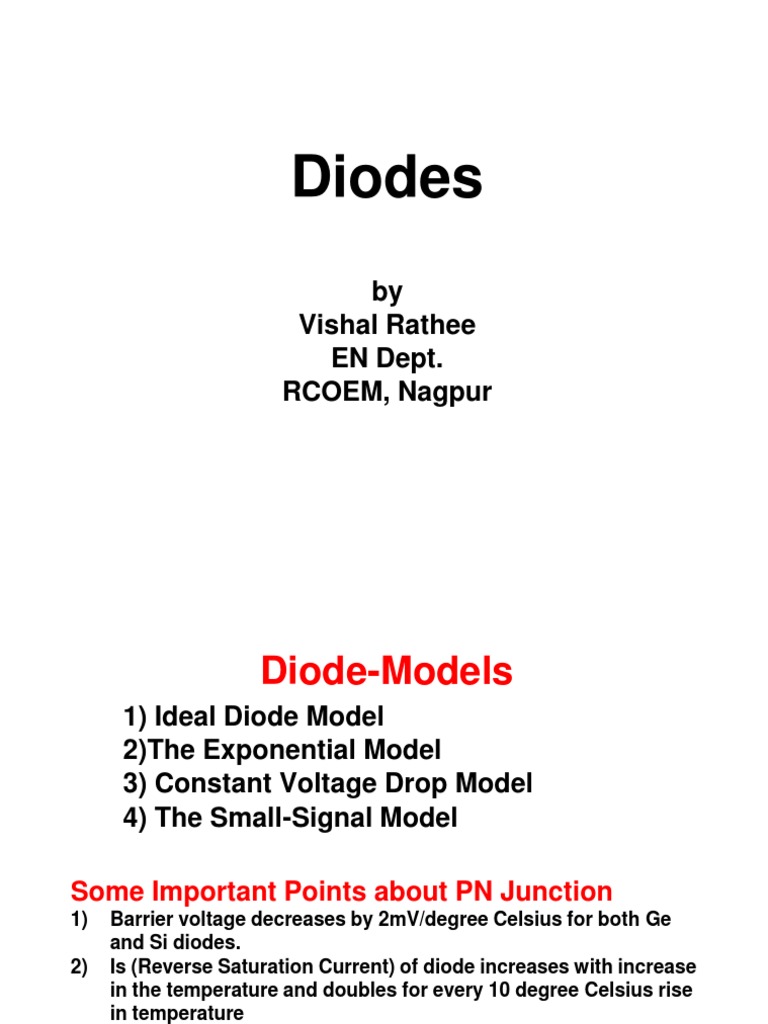 ENT251-Diode Models | PDF | Diode | Electrical Equipment