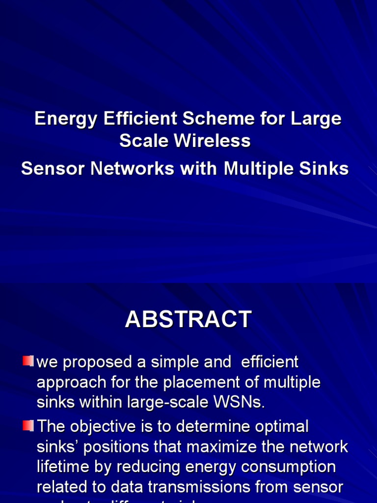 Optimizing Energy Efficiency In Large Scale Wireless Sensor Networks Through Multiple Sink