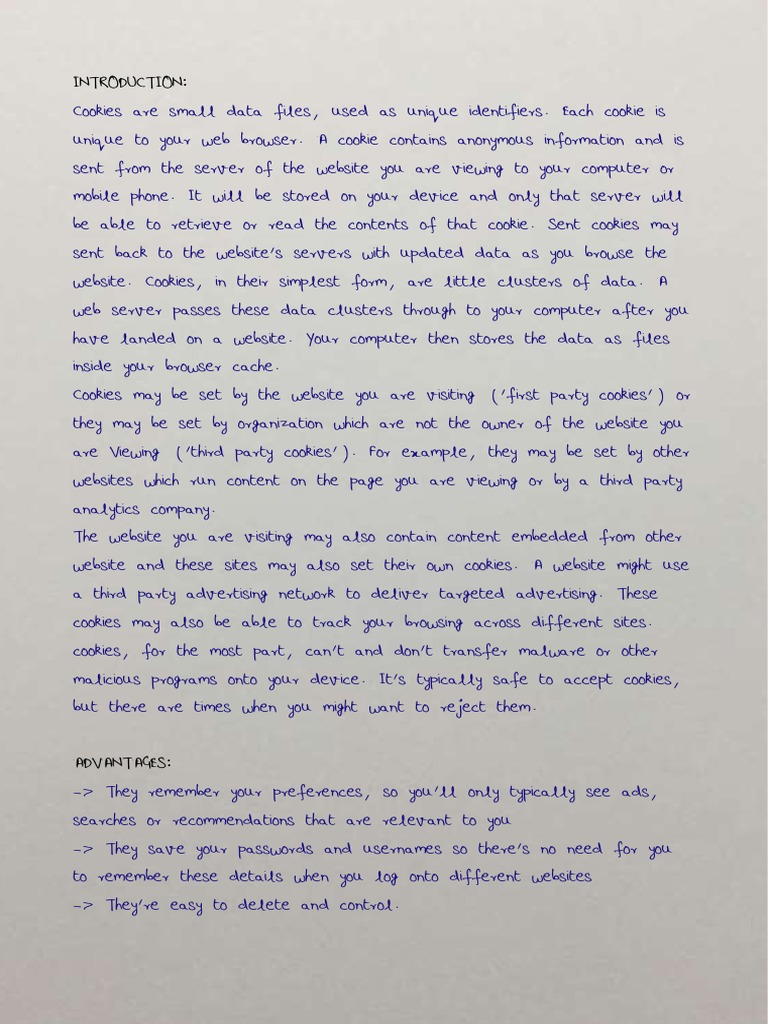 A Comprehensive Guide to Cookies: Types, Uses, Advantages ...