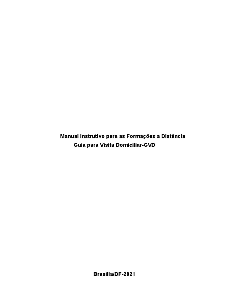 01 Manual Instrutivo GVD | PDF | Desenvolvimento profissional ...