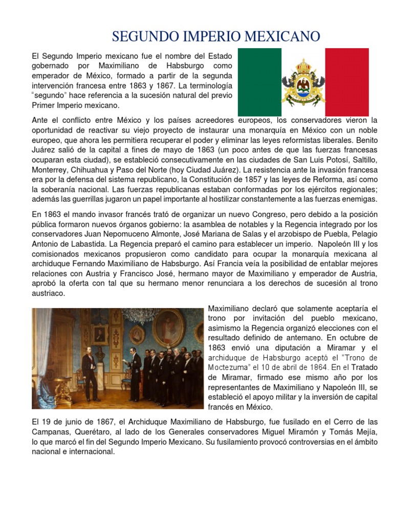 Segundo Imperio Mexicano | PDF | México