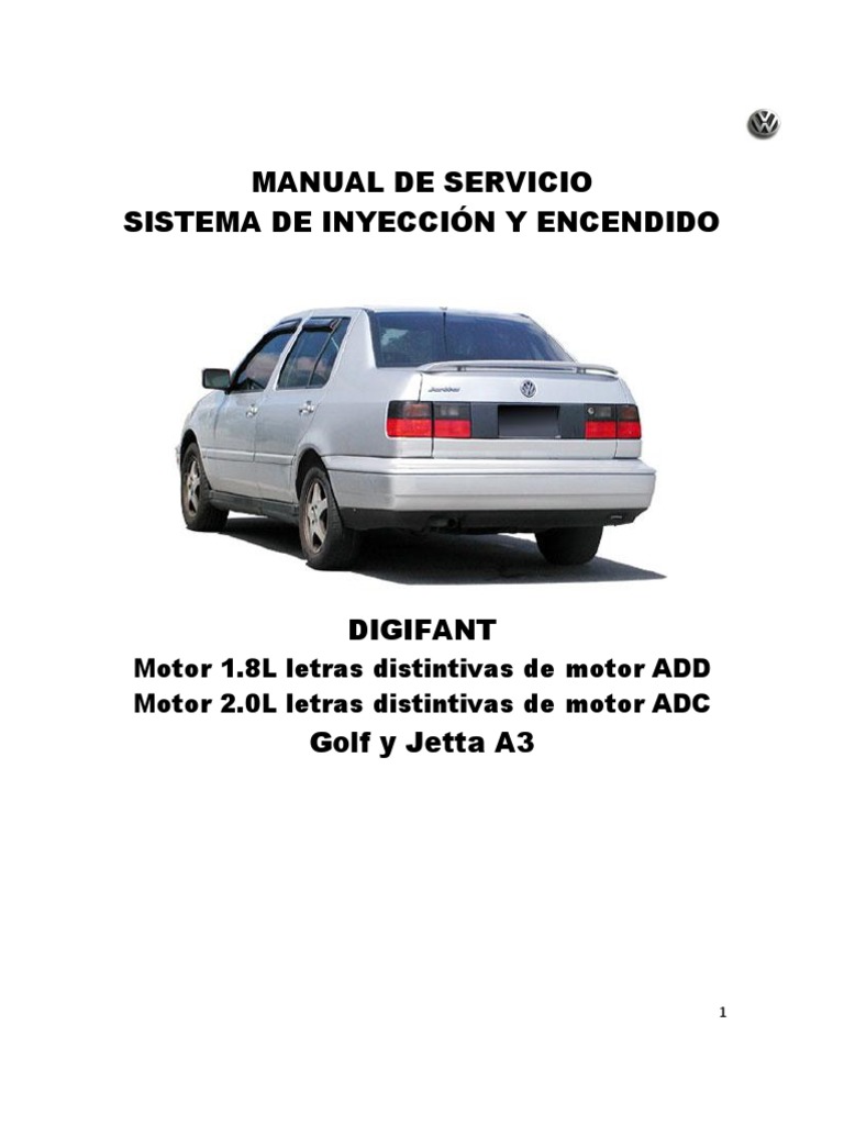 Jetta A3 | PDF | Inyección de combustible | Transmisión (Mecánica)