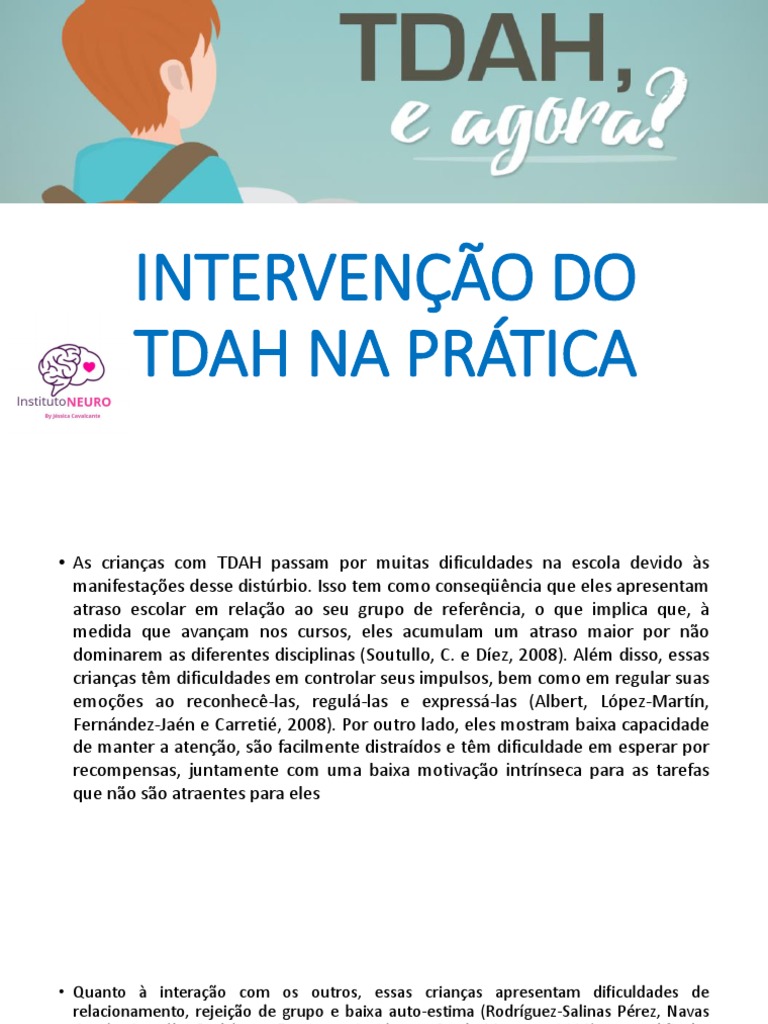 Apostila Tdah | PDF | Transtorno de déficit de atenção e hiperatividade ...