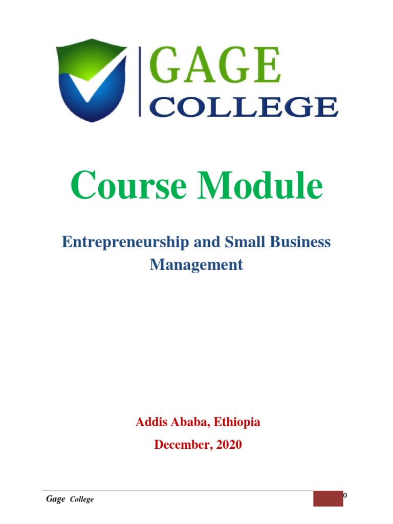 Entrepreneurship Module Overview | PDF | Entrepreneurship | Innovation