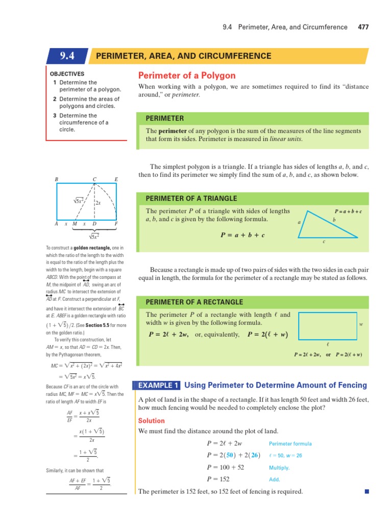 Volume and Area of Geometric Shapes | PDF | Area | Triangle