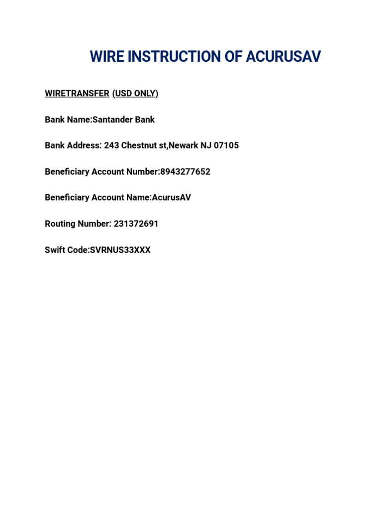 Acurus Av Wire Instruction | PDF