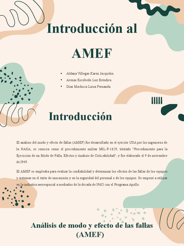 Introducción Al AMEF | PDF | Ingeniería de confiabilidad | Evaluación