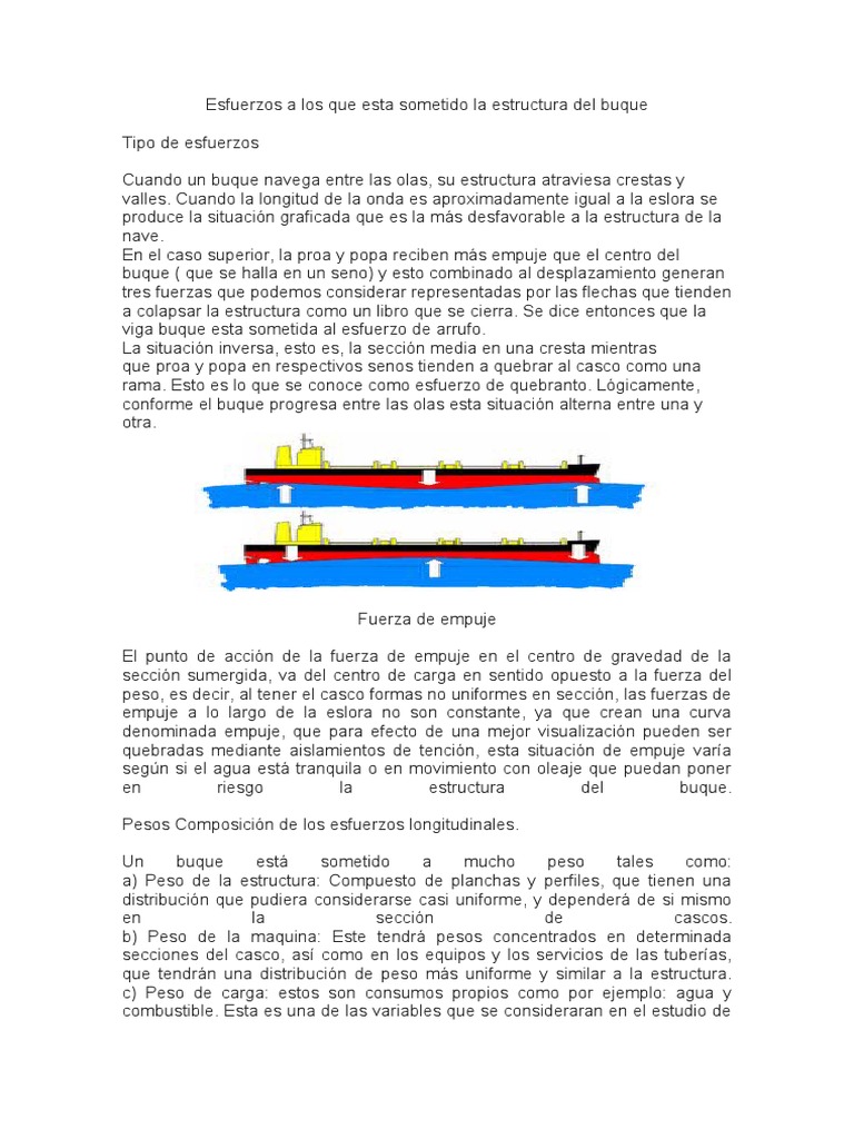 Esfuerzos Estructurales en Buques | PDF | Viga (Estructura ...