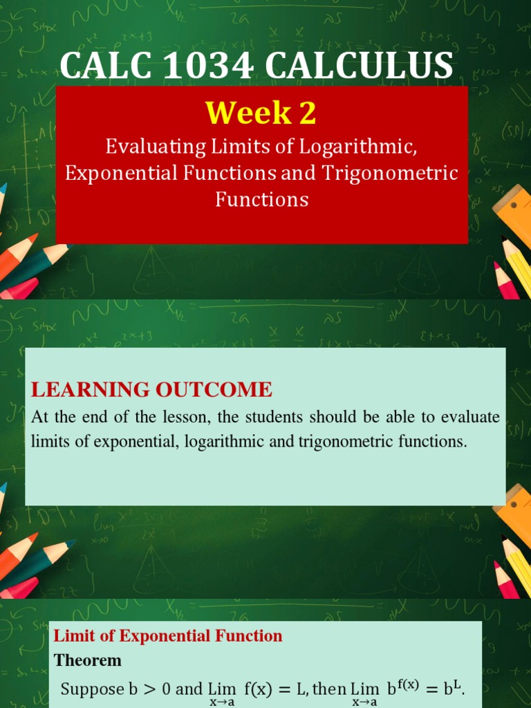 Calculus Limits for Students | PDF | Logarithm | Mathematical Analysis