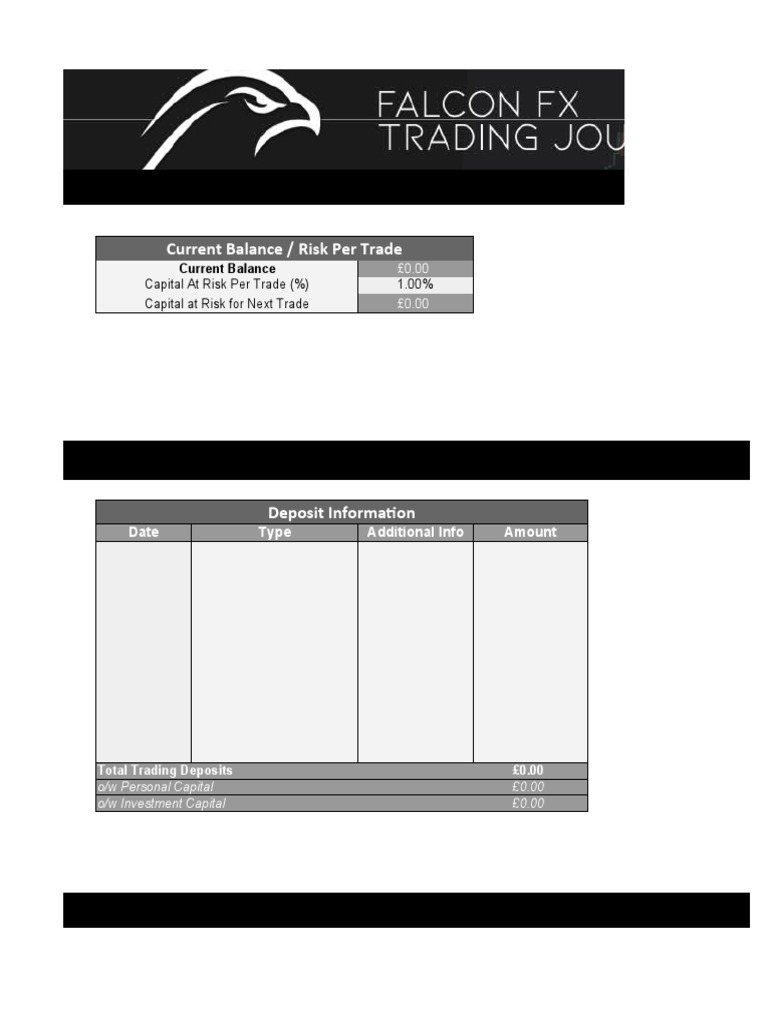 Falcon FX Journal & Performance Analyser (V2) | PDF | Money | Financial Economics