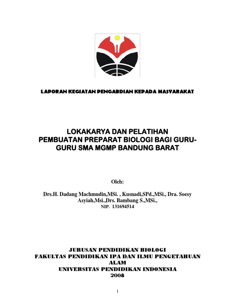 Laporan Kegiatan Pengabdian Kepada Masyarakat | PDF