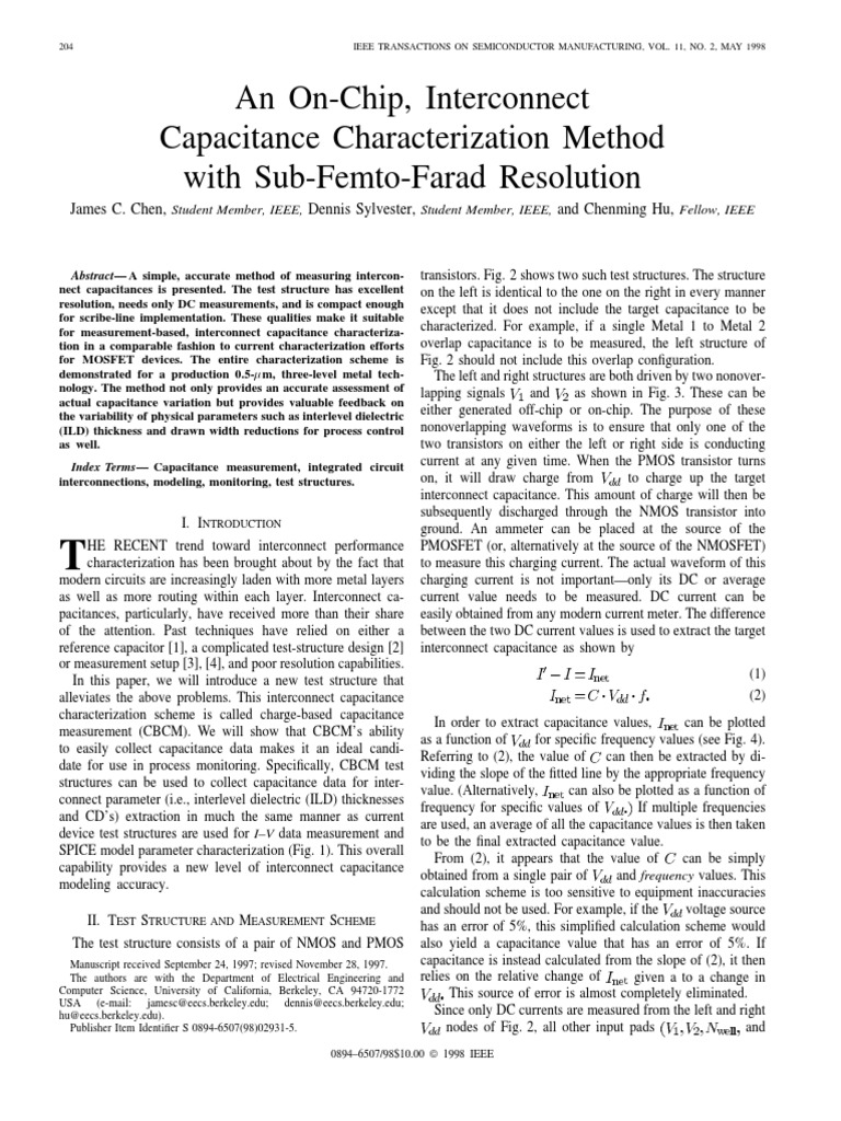 An Accurate On-Chip Method for Characterizing Sub-Femtofarad ...