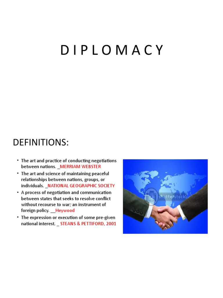 DIPLOMACY Lesson Finals | PDF | Diplomacy | Peace