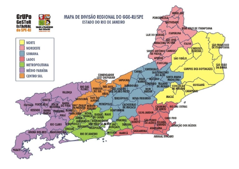 Mapa Rio de Janeiro Colorido | PDF