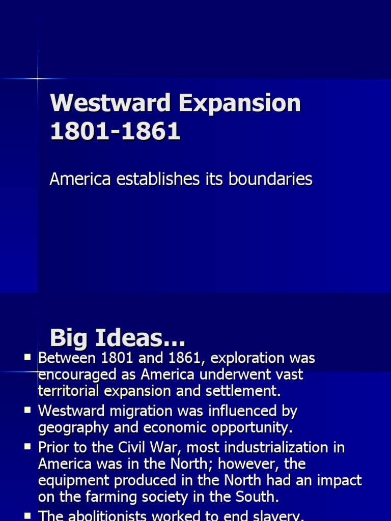 Westward Expansion | PDF | Abolitionism In The United States ...