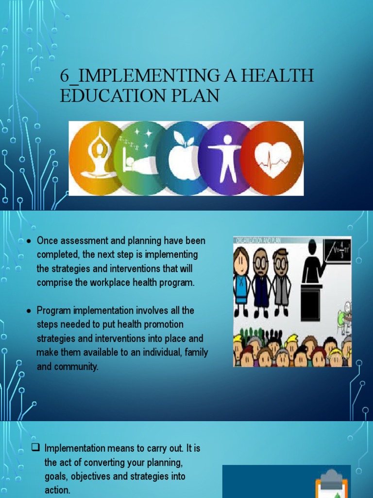 6 - Implementing A Health Education Plan | PDF | Health Education ...