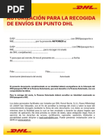 Carta Poder para Recoger Envíos DHL | PDF