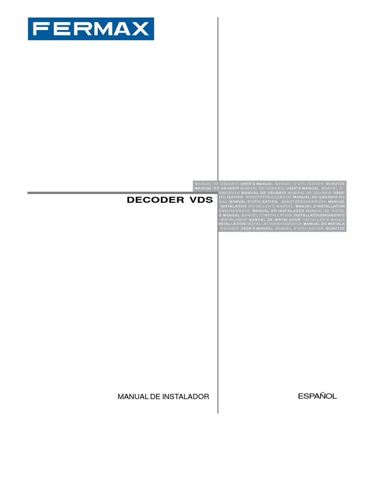 97651eb Man Avanzado Decoder VDS 2409 V01 - 12 | PDF | Electrónica | Informática