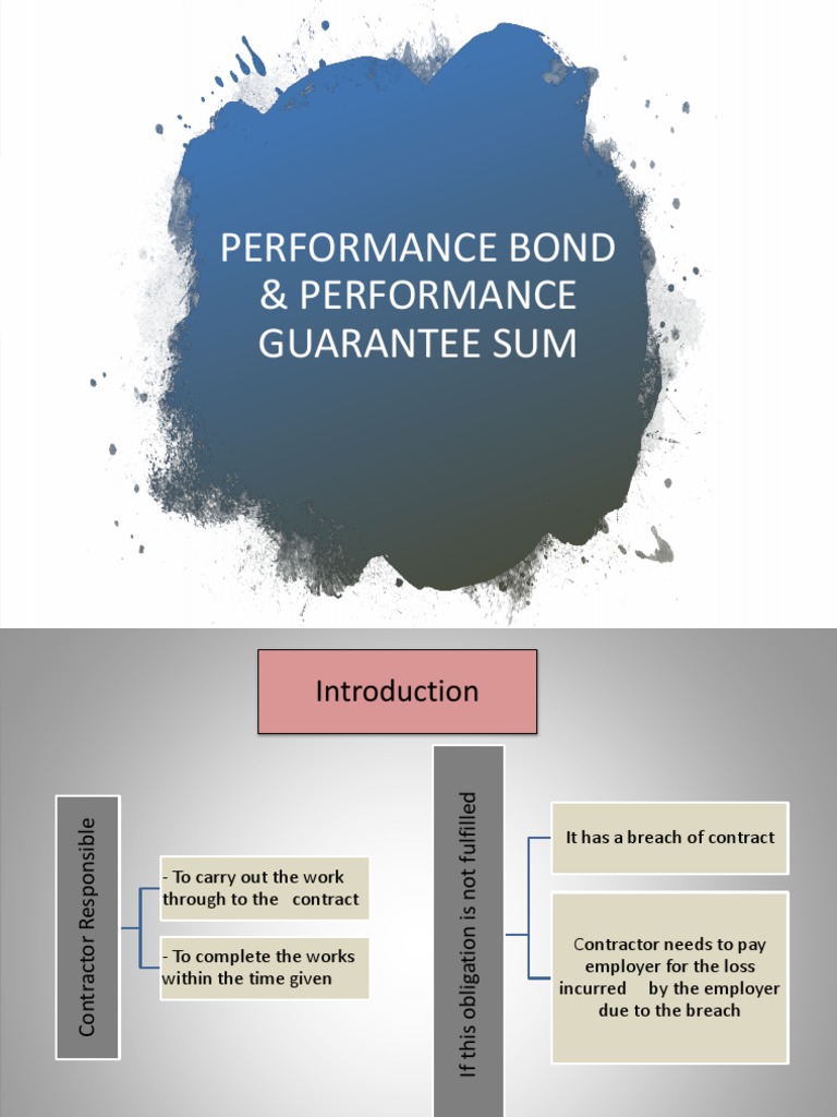 Performance Bond | PDF | Surety | Guarantee