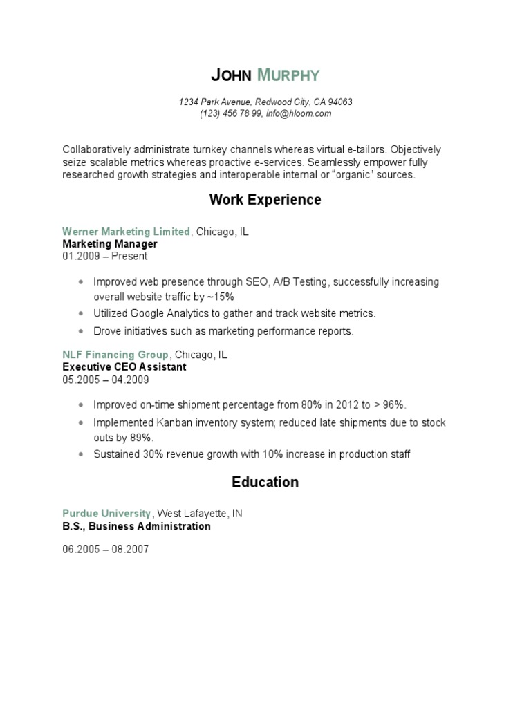 Urphy: Werner Marketing Limited | PDF | Career & Growth | Business