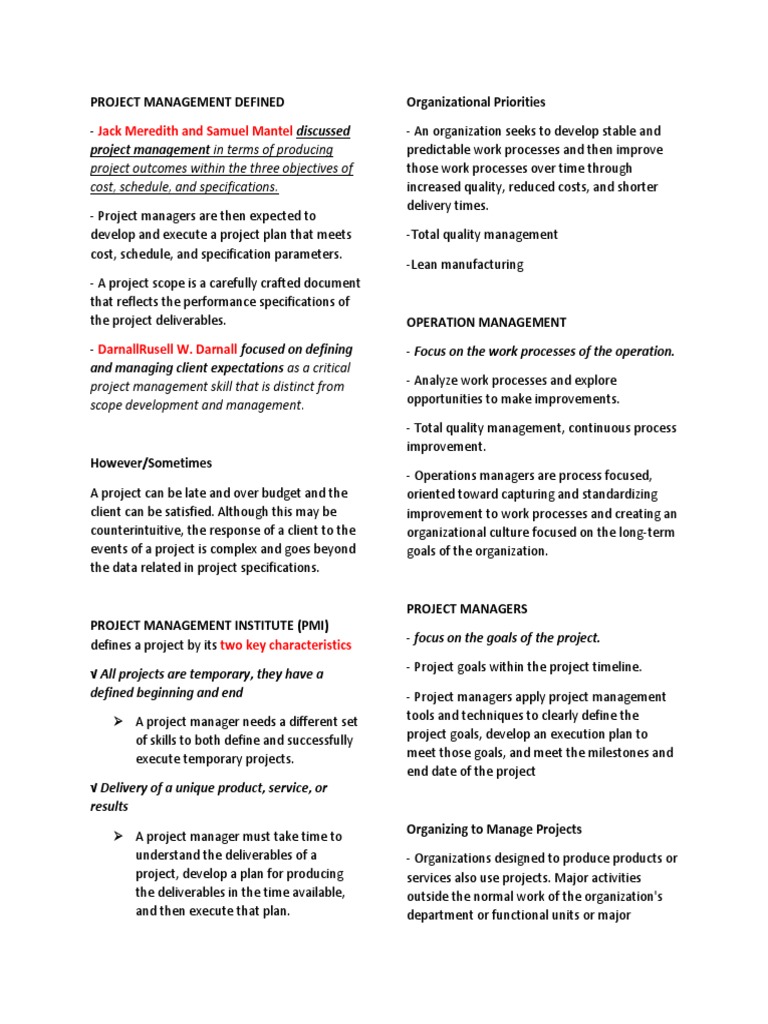Proj Mgmt. Reviewer | PDF | Project Management | System