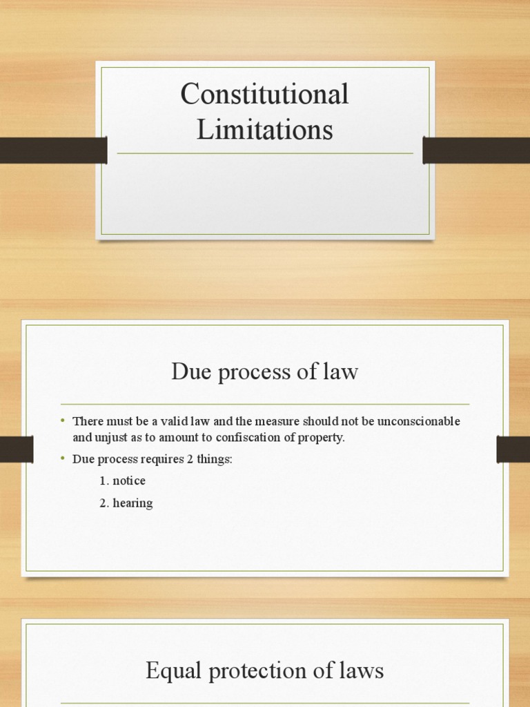 Constitutional Limitations | PDF | Taxes | Veto