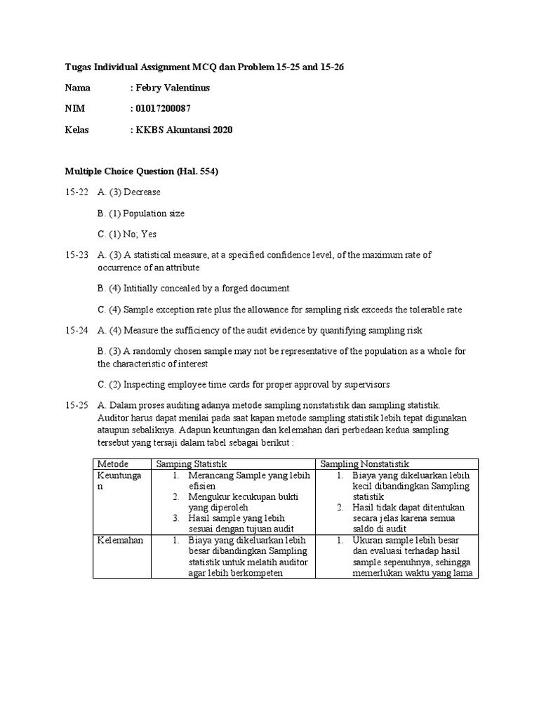 Chapter 3 - Auditing 2 | PDF | Pengelolaan Keuangan & Uang