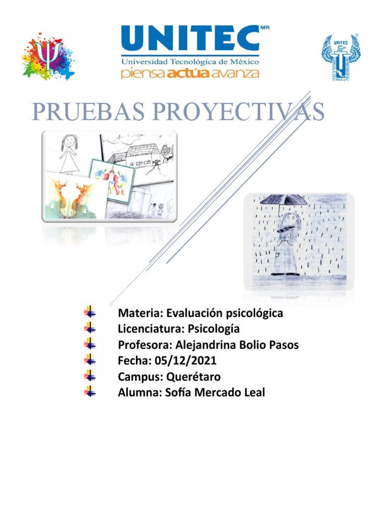 Entregable1 Pruebas Proyectivas Sofia ML | PDF | Sicología | Comportamiento