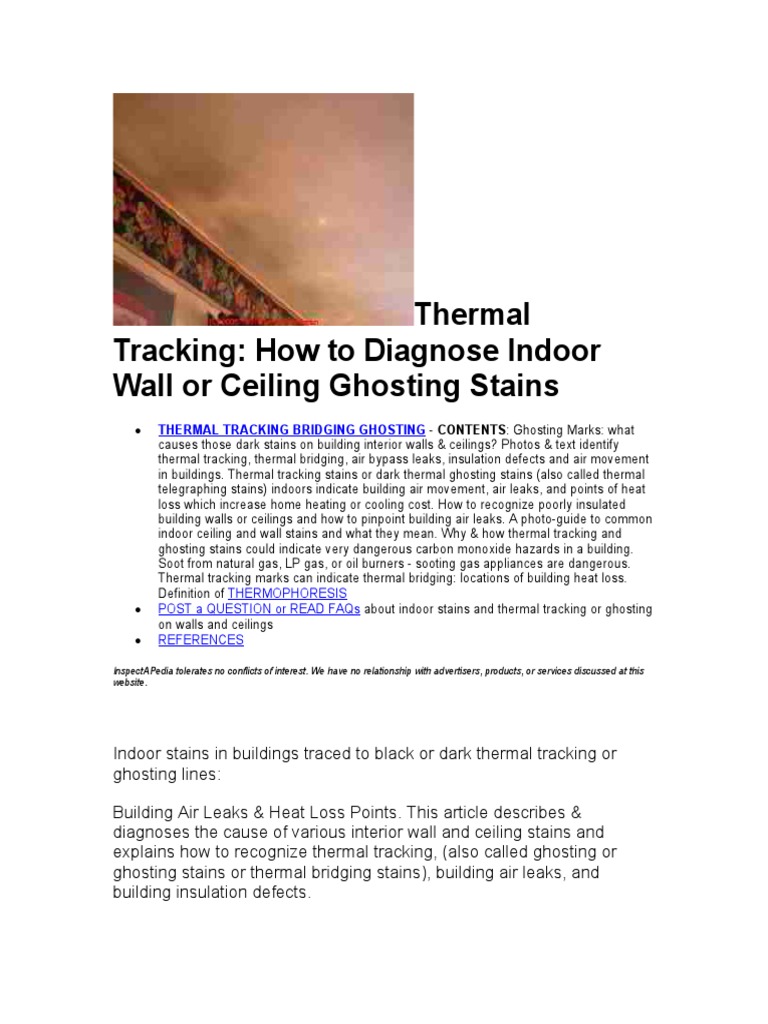 Thermal Tracking: How To Diagnose Indoor Wall or Ceiling Ghosting ...