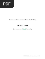 Uceed 2023 Question Paper With Answer Key | PDF | Multiple Choice