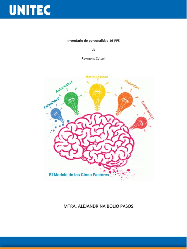 16pf5 Base | PDF | Ansiedad | Validez (Estadísticas)